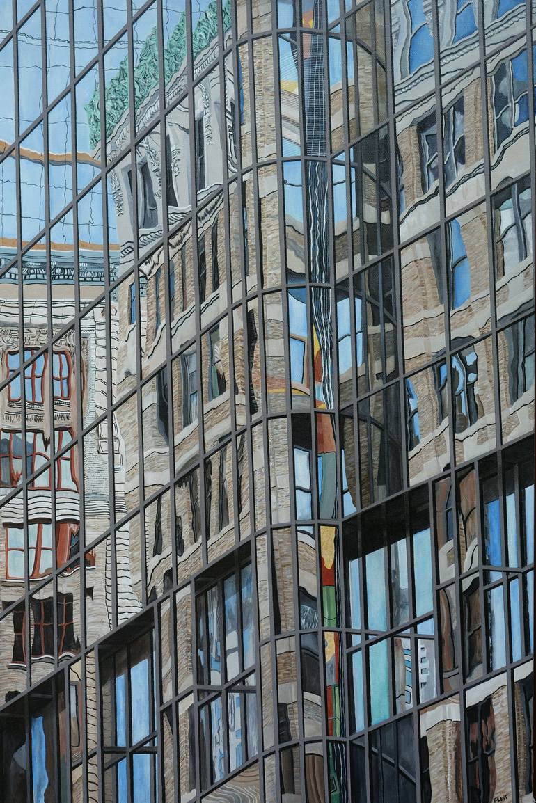 Boston Reflection 4 Painting by Steven Fleit | Saatchi Art