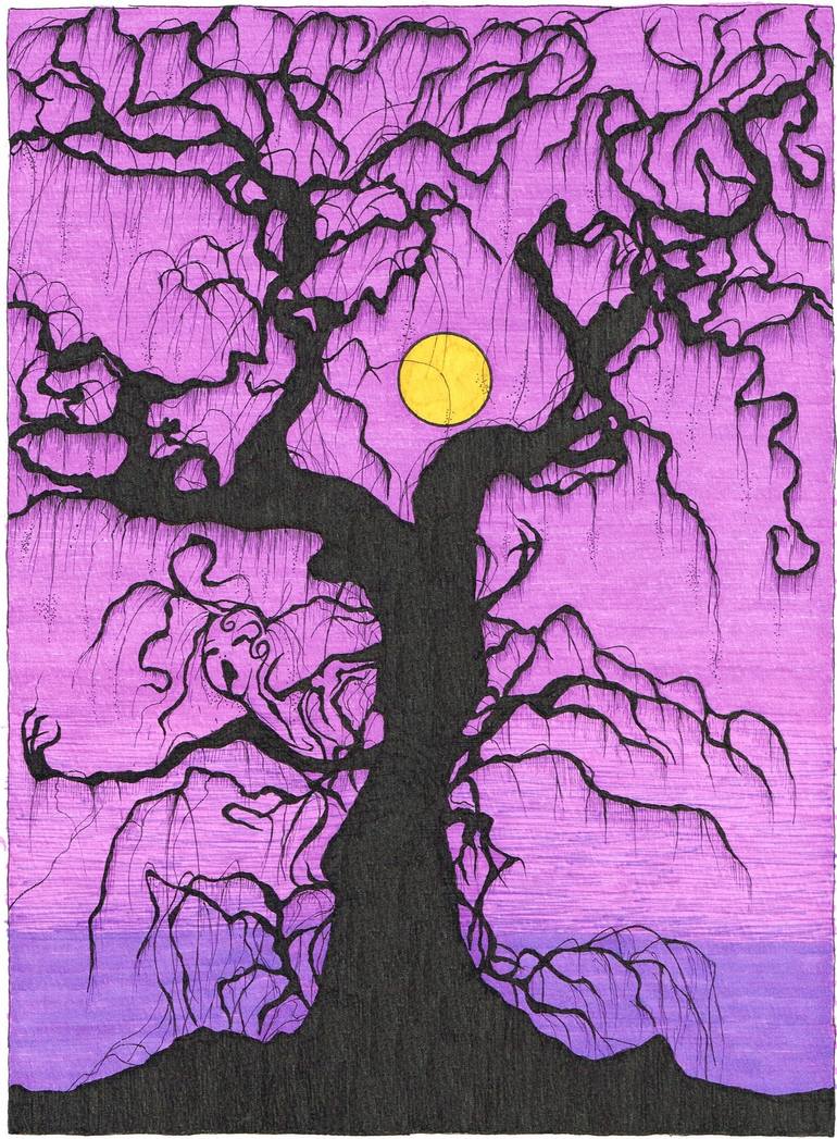 Spanish Oak Drawing by Emilio Echalaz | Saatchi Art