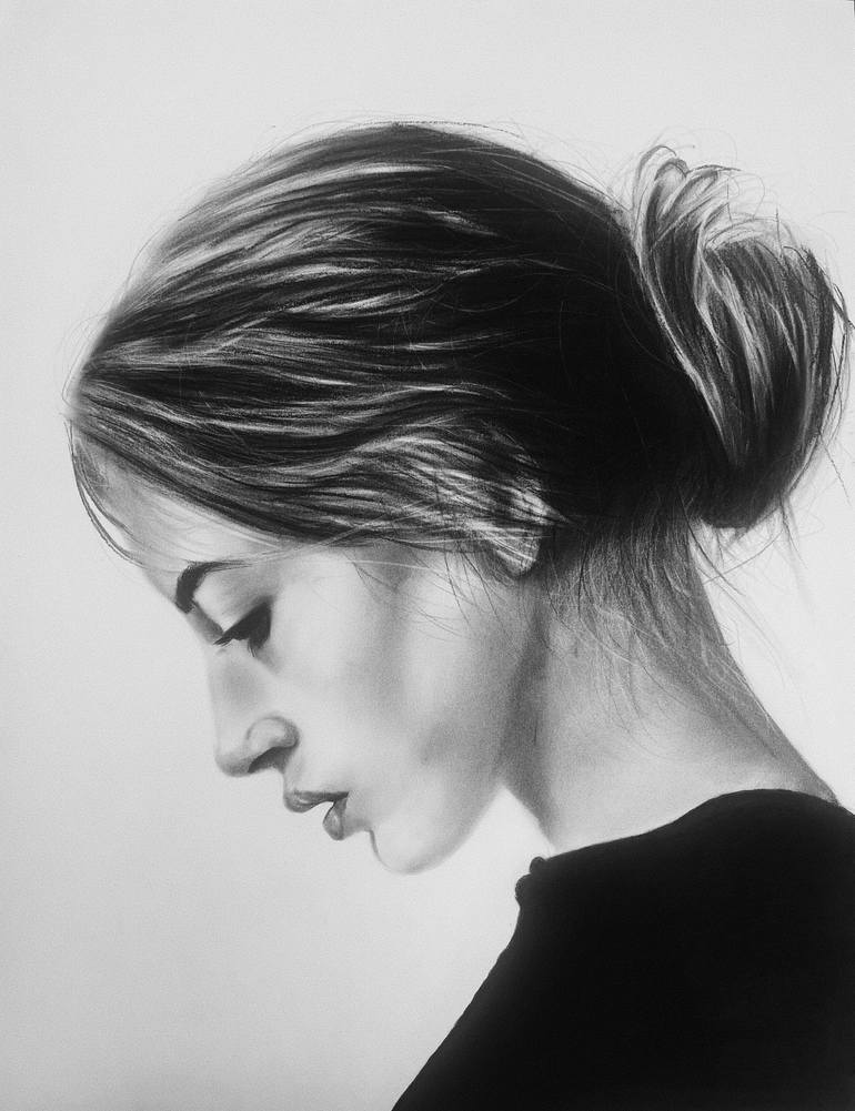 Quiet Reflection Drawing by Denny Stoekenbroek | Saatchi Art