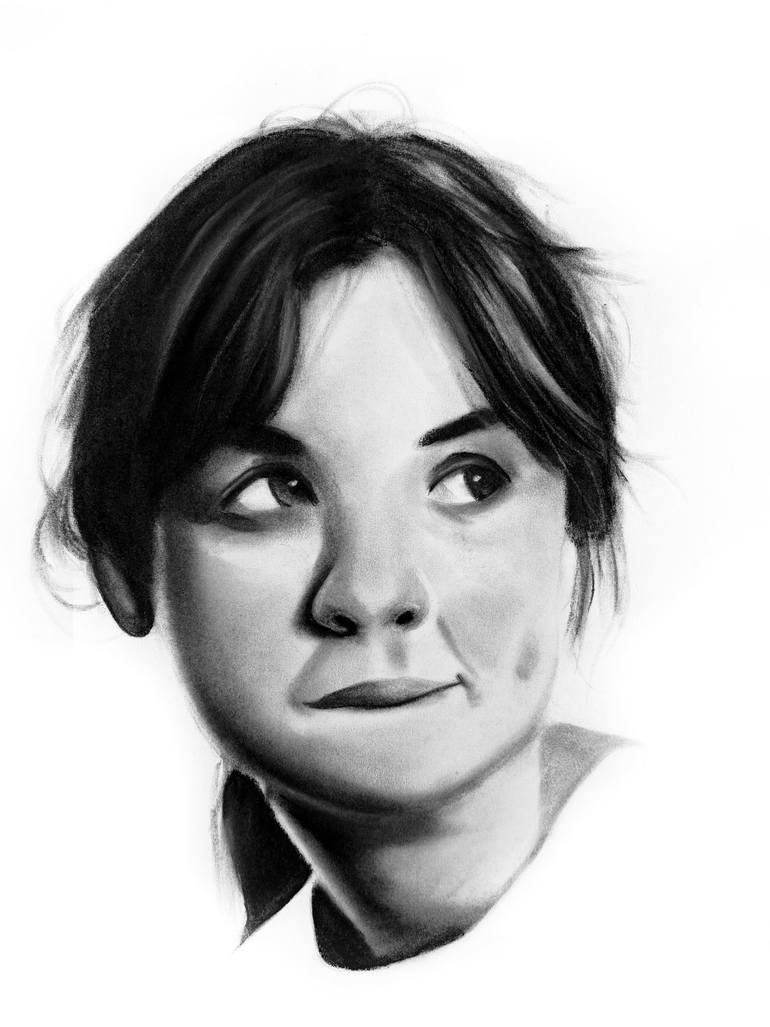 glance of curiosity Drawing by Denny Stoekenbroek | Saatchi Art