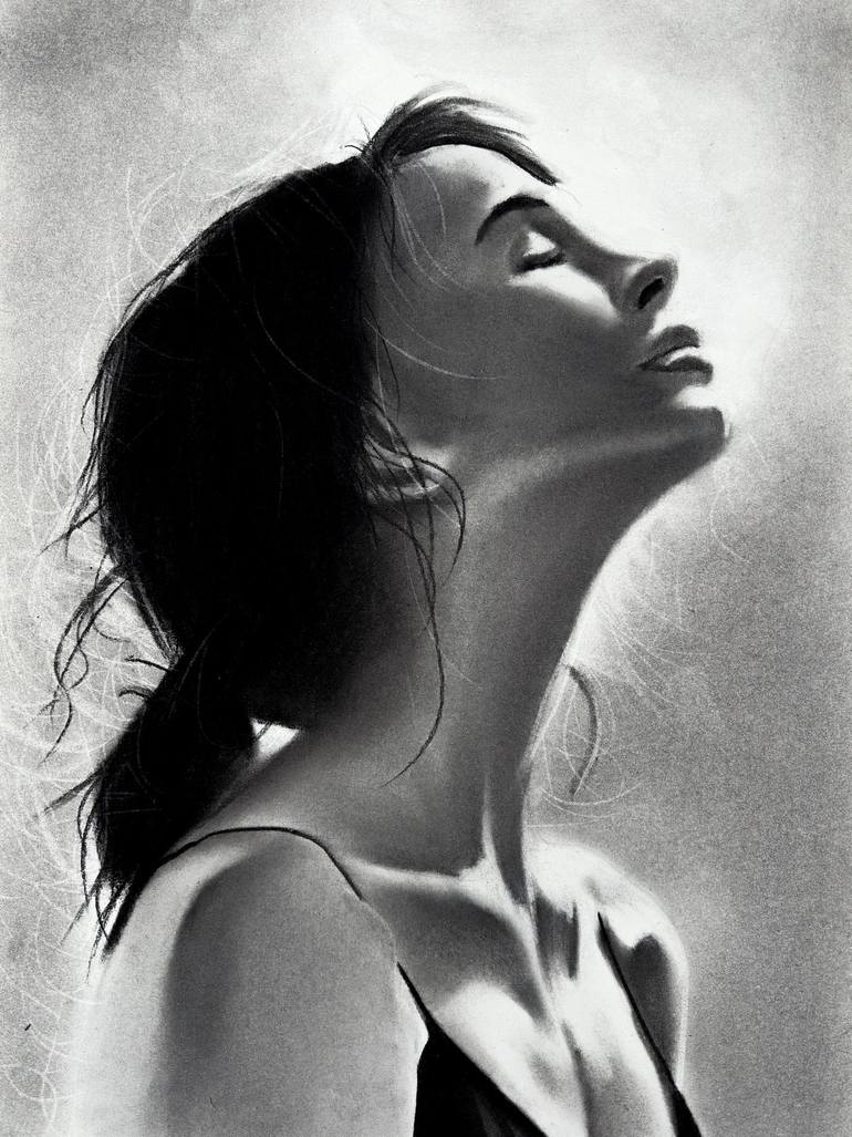 ethereal light Drawing by Denny Stoekenbroek | Saatchi Art