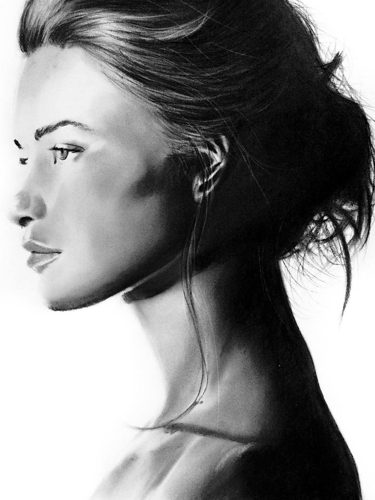 Quiet resolve Drawing by Denny Stoekenbroek | Saatchi Art