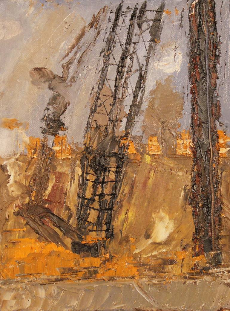 670 Construction #1 (Sold) Painting by Chris Pack | Saatchi Art