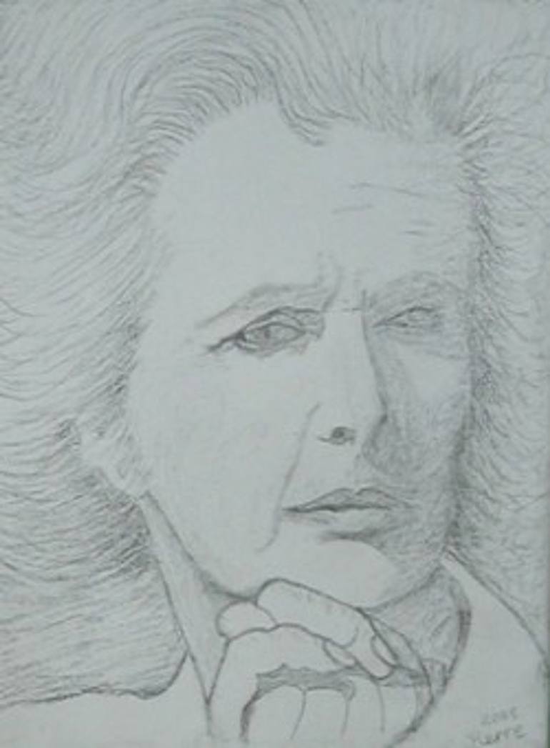 Baroness Margaret Thatcher Painting by Janet Pierre | Saatchi Art
