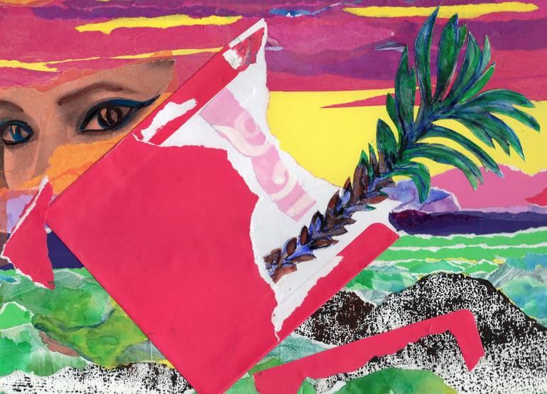Atoll Protected Collage by Angela Daley | Saatchi Art