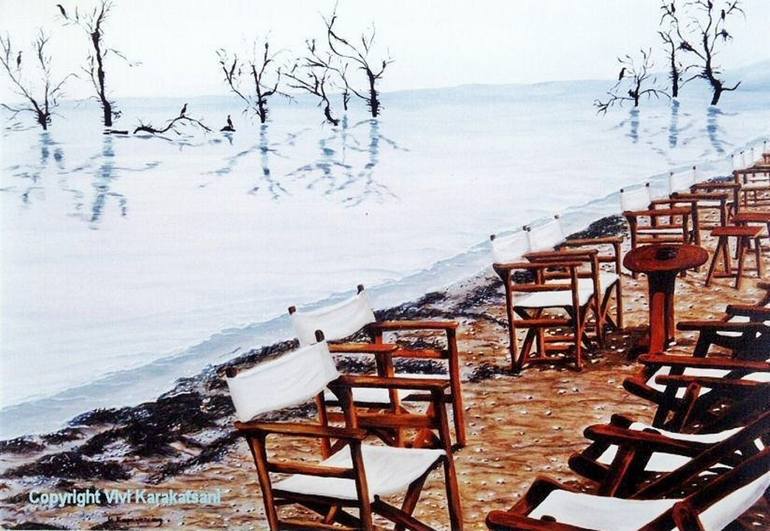 Absence Painting by Vivi Karakatsani | Saatchi Art