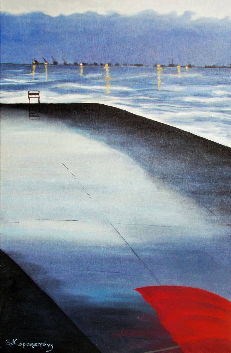 Thessaloniki Seafront / Theo Angelopoulos' Absence Painting by Vivi ...