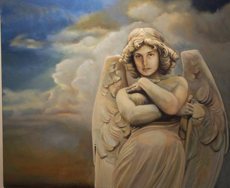 Portrait of an Angel Painting by Christine Cousineau | Saatchi Art
