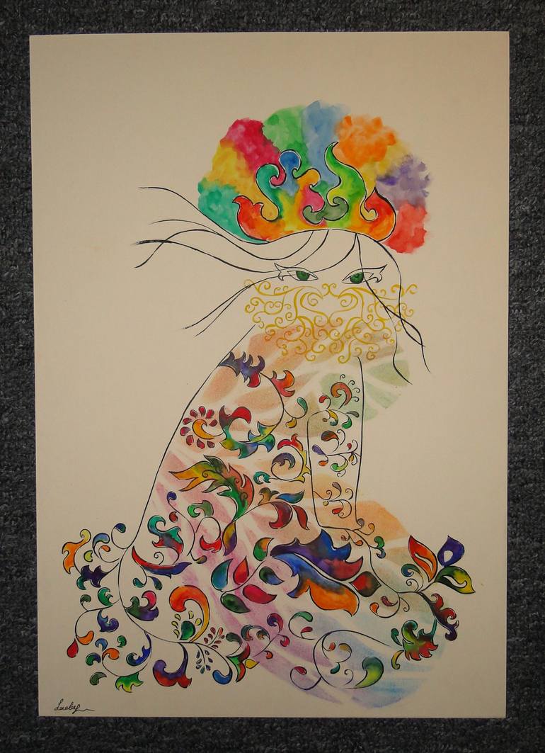 Miss Dragonfly Painting by Sadaf Heydari | Saatchi Art