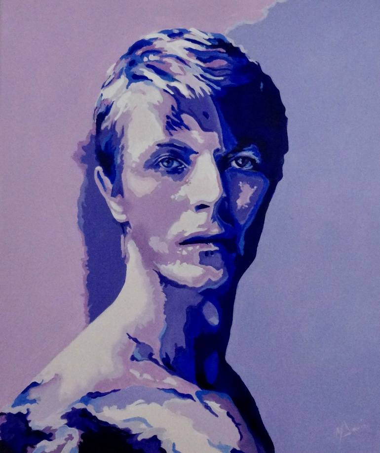 David Bowie Painting by Mel Davies | Saatchi Art