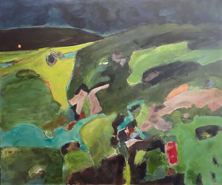 Red Car Painting by Maureen Fisher | Saatchi Art