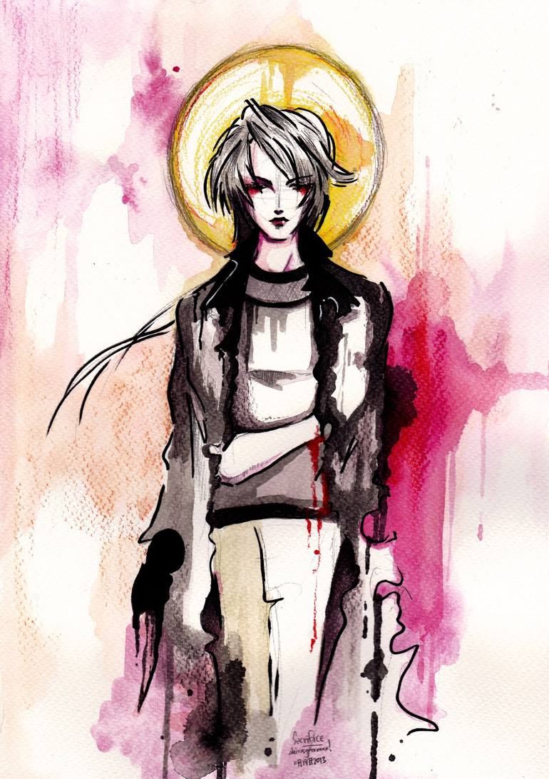 Sacrifice Drawing by P-rada Saibua | Saatchi Art