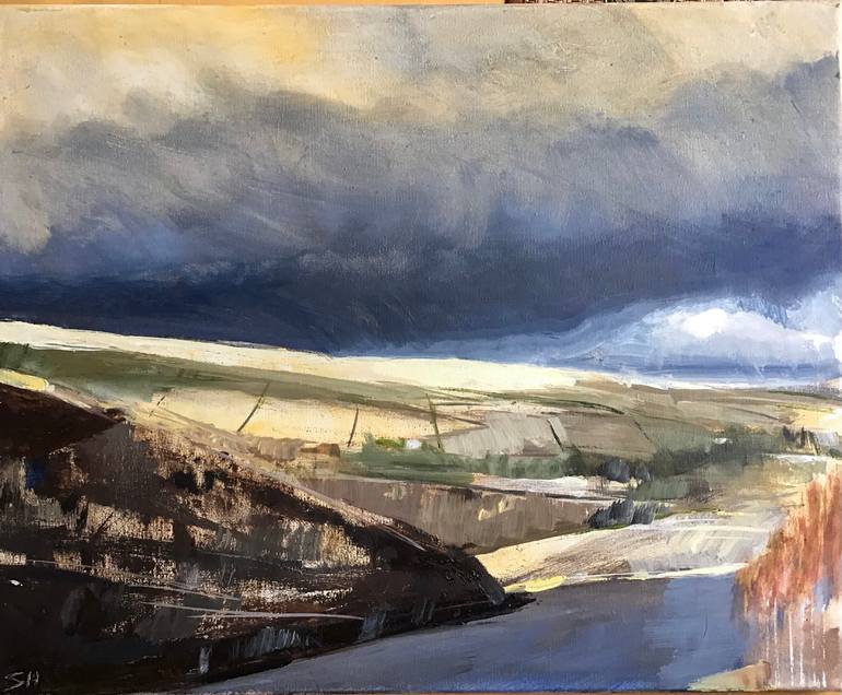 Pennine Walk Painting by Sandra Haney | Saatchi Art