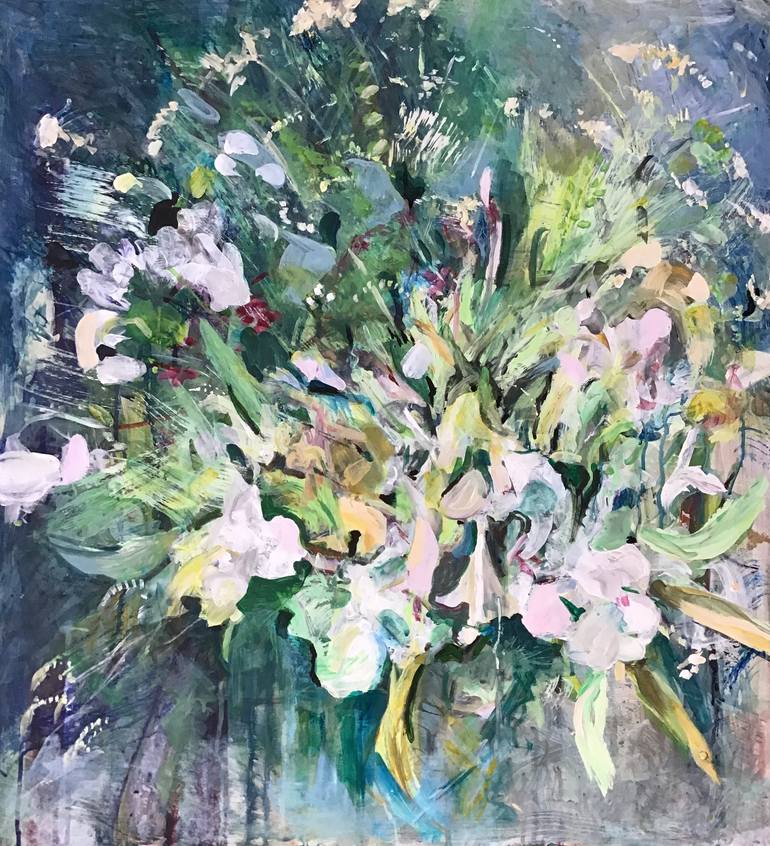 Fading Bouquet Painting by Sandra Haney | Saatchi Art