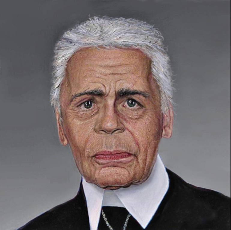 KARL (from the series „48 ICONS“, Nr. 32) Painting by Frank Föckler ...