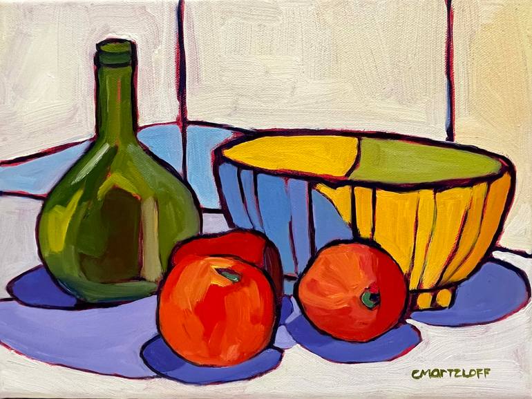 Symbolic Lines Painting by Catherine J Martzloff | Saatchi Art