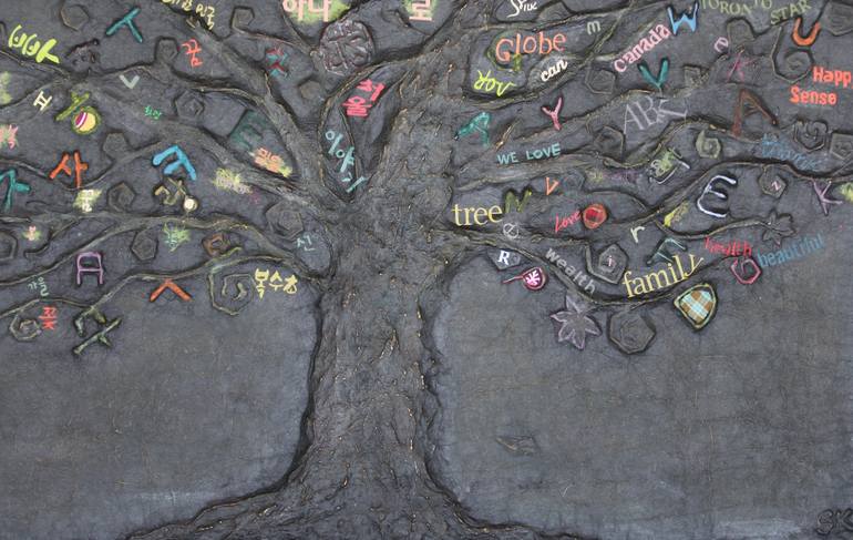 The Unity Tree Painting by Stella Kang | Saatchi Art