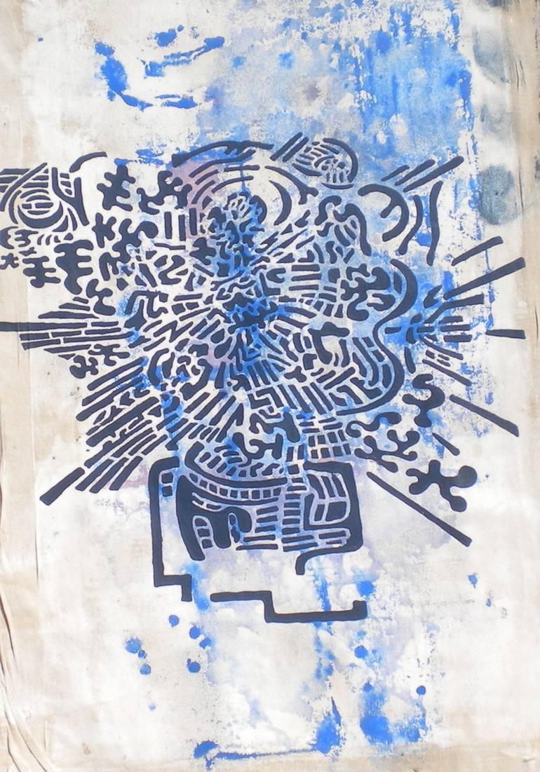 Remote Shared Learning Medium Painting by Artist Eight Zero Zero Eight ...