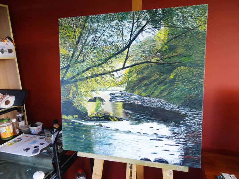 Waitakere light Painting by Brian Norton | Saatchi Art