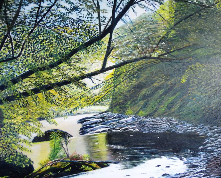 Waitakere light Painting by Brian Norton | Saatchi Art