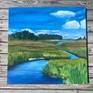 Warm and still in the Salt Marsh, Barn Island Painting by Caroline H ...