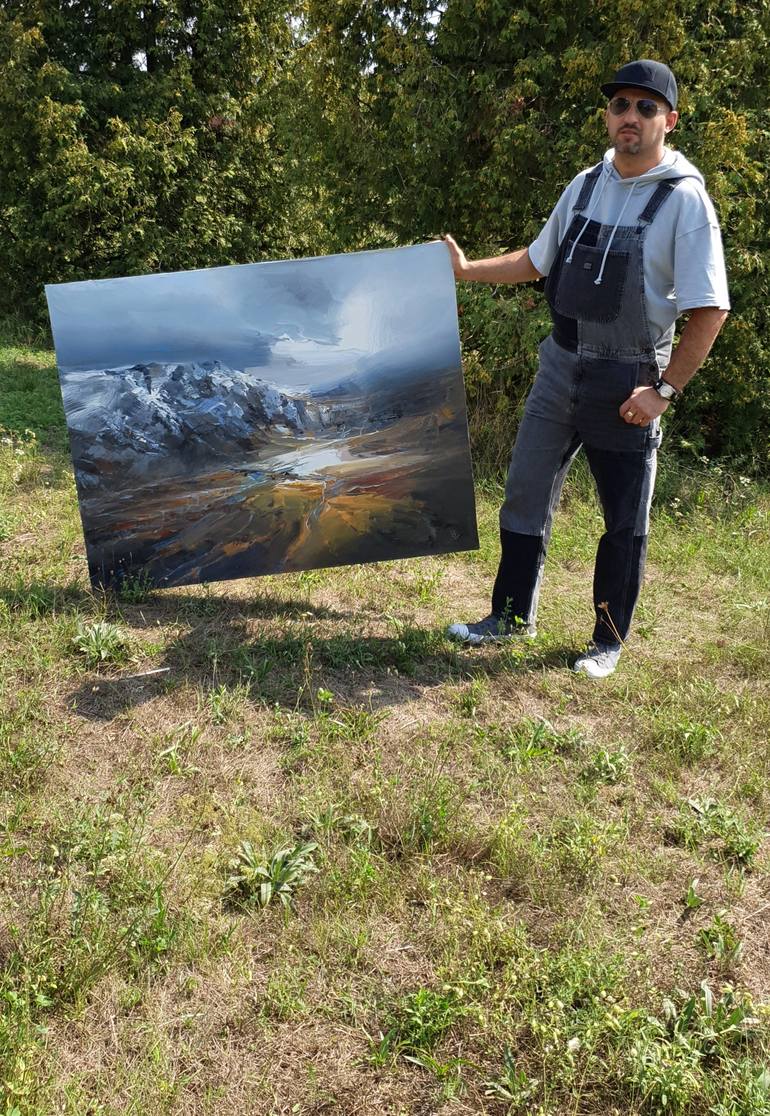 Agartha - Southern glacier 2 Painting by Ivan Grozdanovski | Saatchi Art