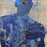 Indigo Warrior - cyanotype-silhouette-key Collage by Adam Collier Noel ...