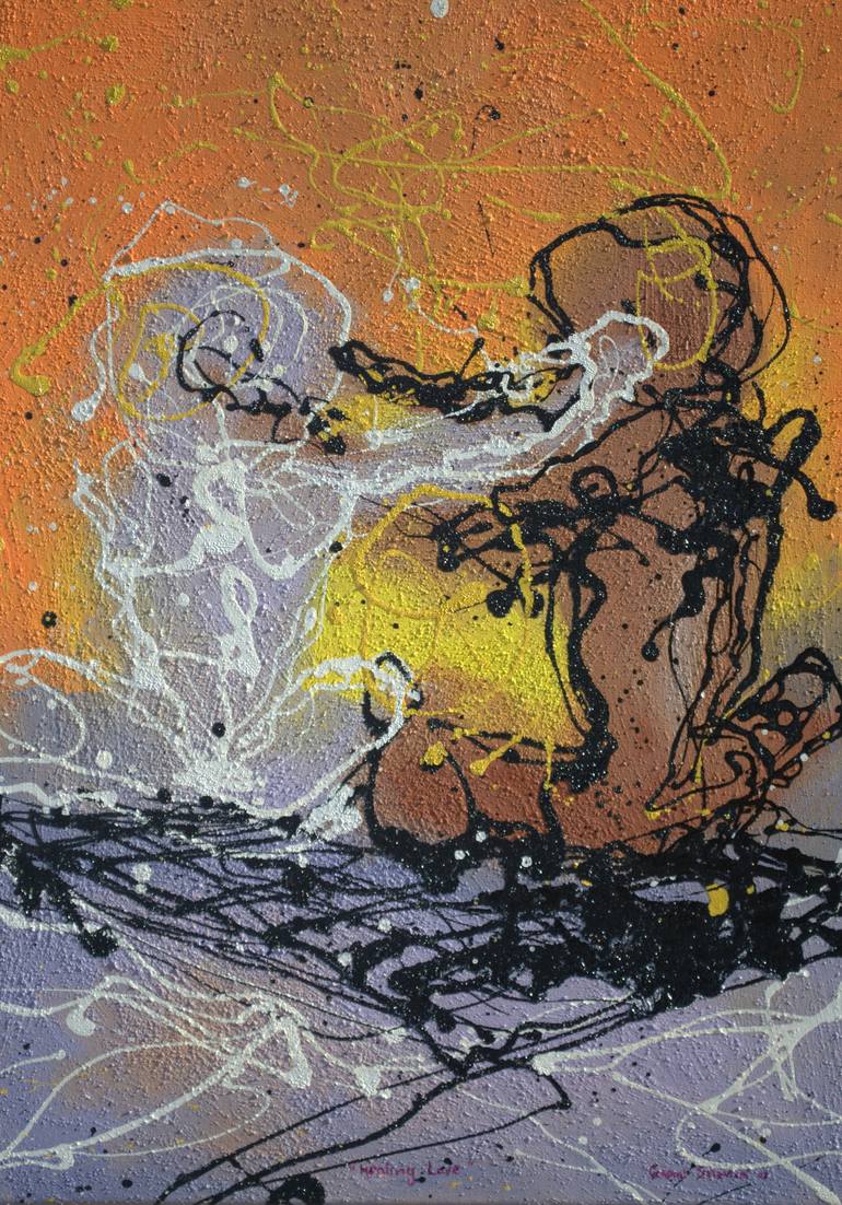 Connecting Painting by Gordon Solomon | Saatchi Art