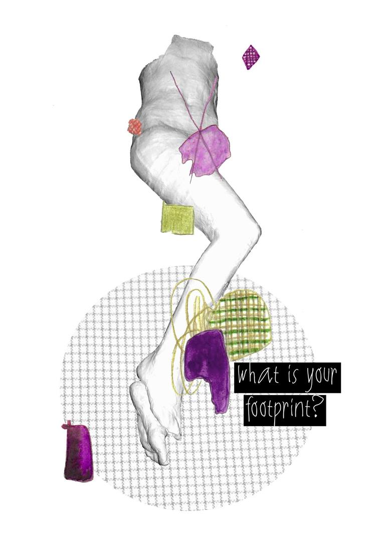 Footprint Collage by maria ostensson | Saatchi Art