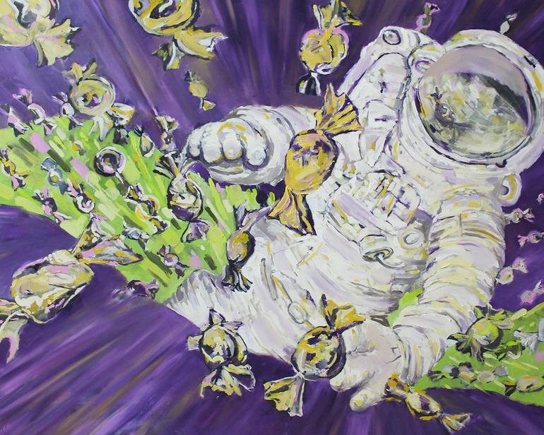 Interstellar Candy Painting by Dominic-Petru Virtosu | Saatchi Art