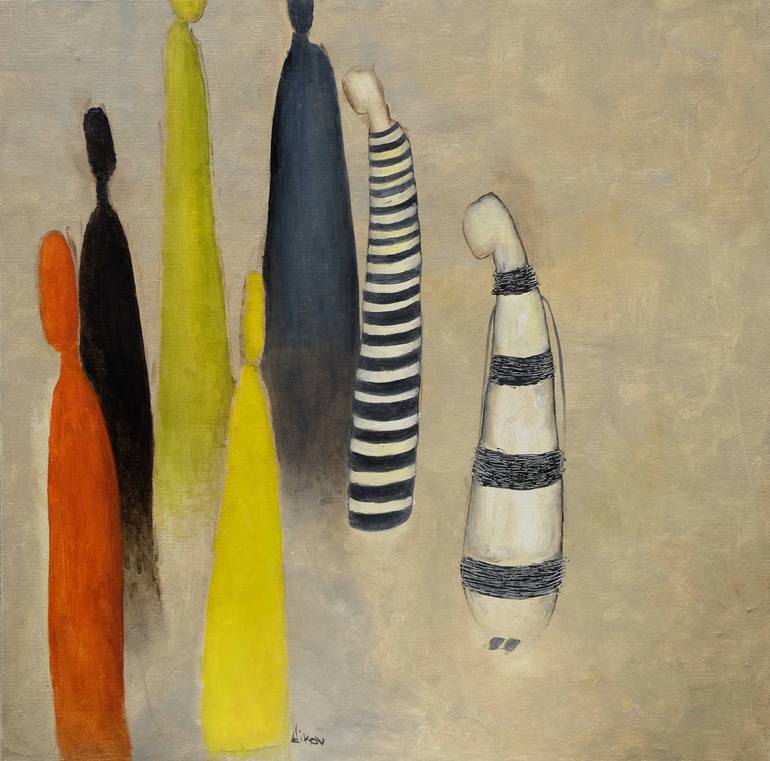 Metamorphic Shepherds Painting by Ventzislav Dikov | Saatchi Art