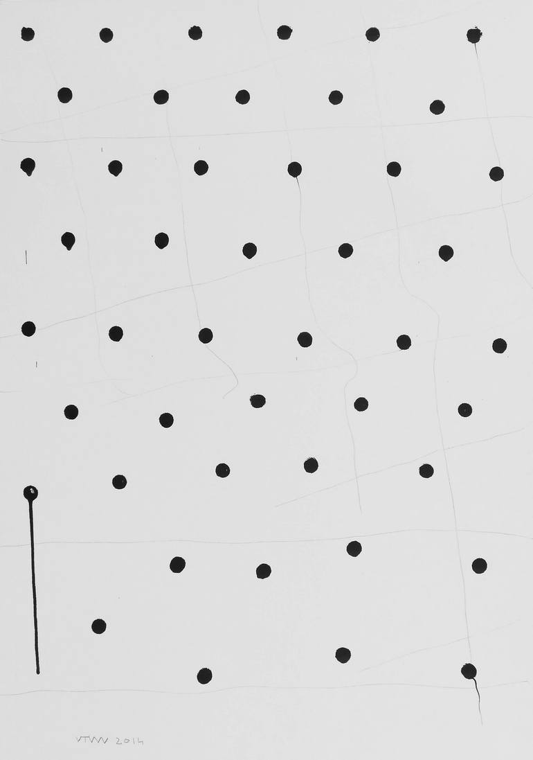 Points Pattern Drawing by Victor Tarragó | Saatchi Art