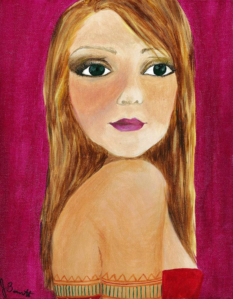 Jacqueline Painting by Jacqueline Bennett | Saatchi Art