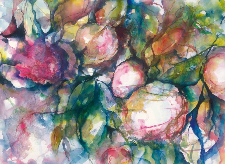 Peonies Painting by Susan Miller | Saatchi Art