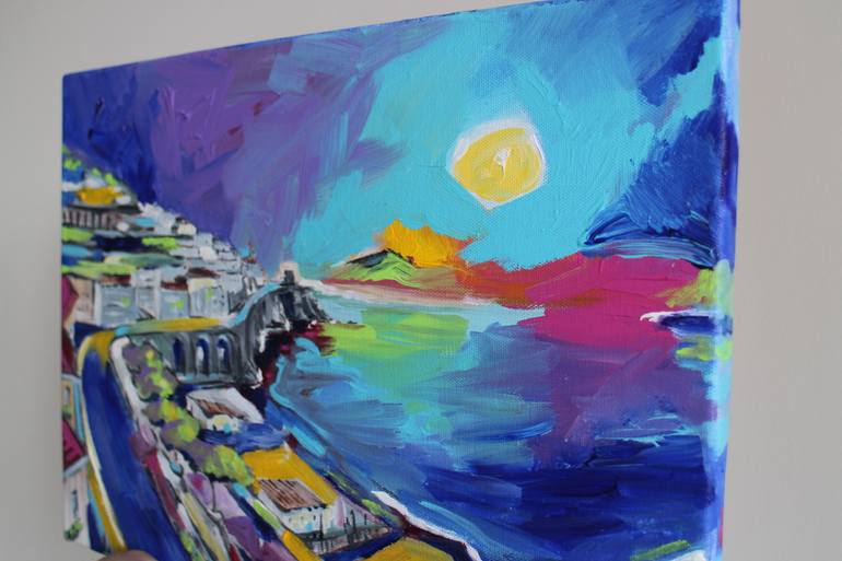 Oniric Amalfi Coast 1 Painting by Salvatore Ferrara | Saatchi Art