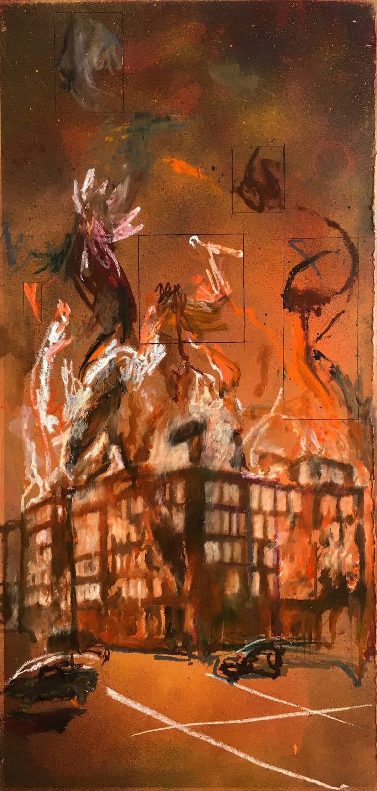 On Fire Painting by Ben Meyer | Saatchi Art