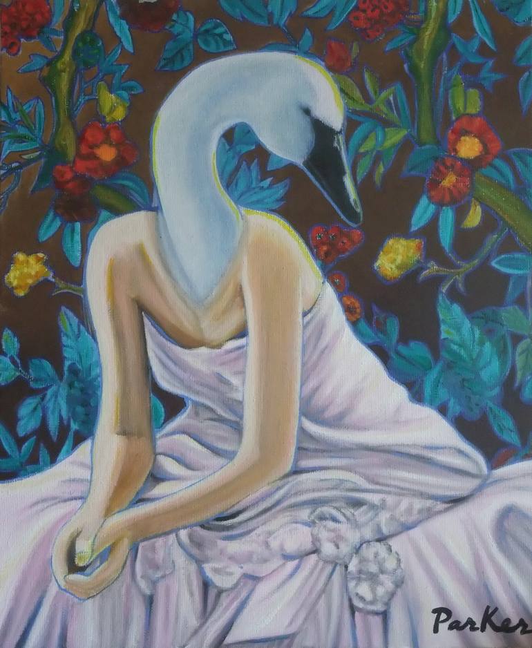 Wall Flower Painting by David Parker | Saatchi Art