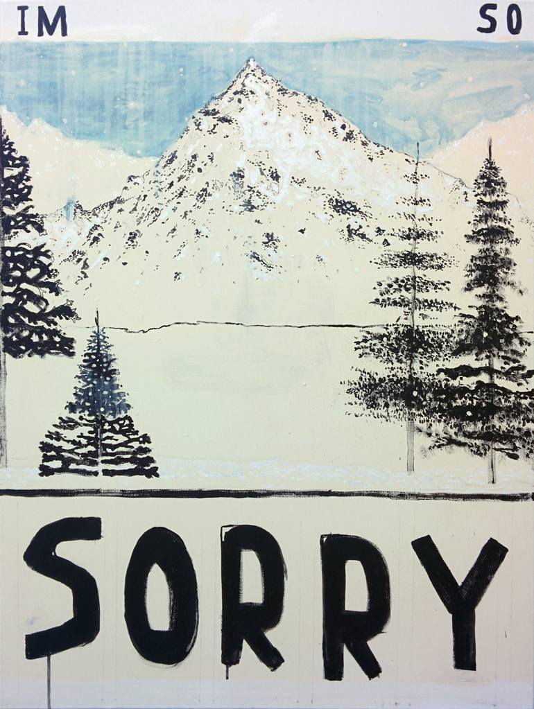 i'm so sorry Painting by Luke Anthony Bacon | Saatchi Art