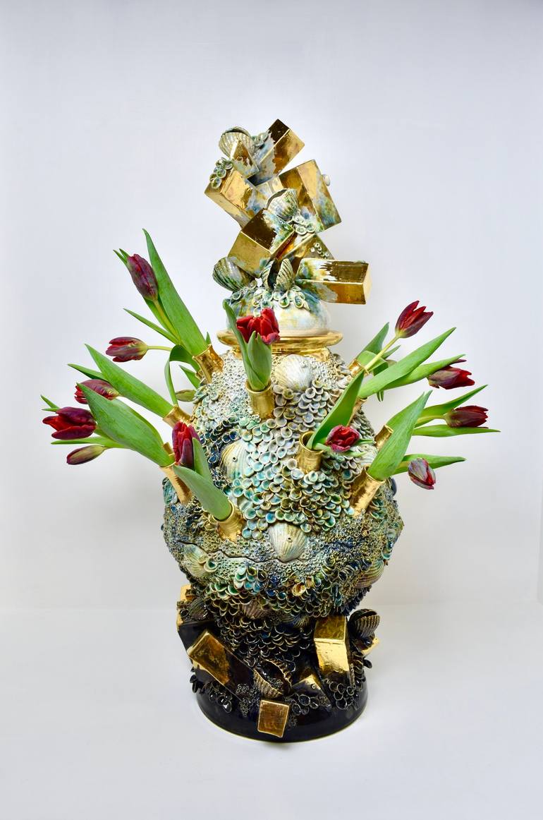 Anthropogenic Vase Sculpture by Richard Prentice | Saatchi Art