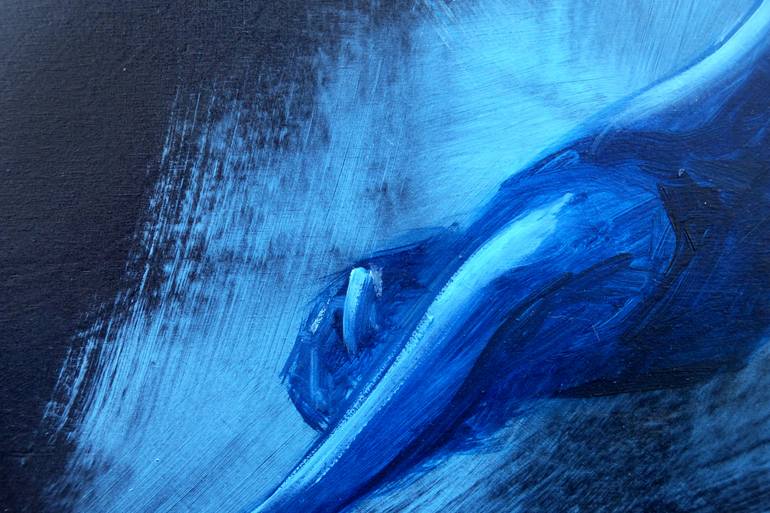 Into the deep blue Painting by Alessandro Piras | Saatchi Art