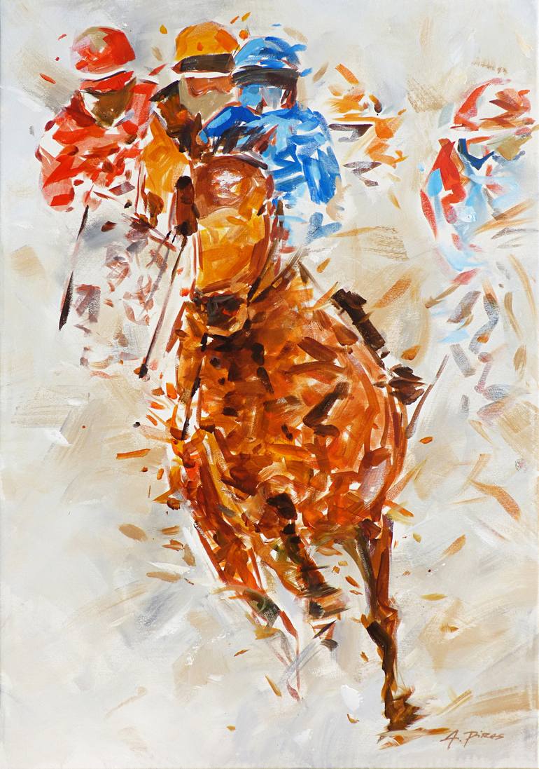 POLO PLAYERS Painting by Alessandro Piras | Saatchi Art