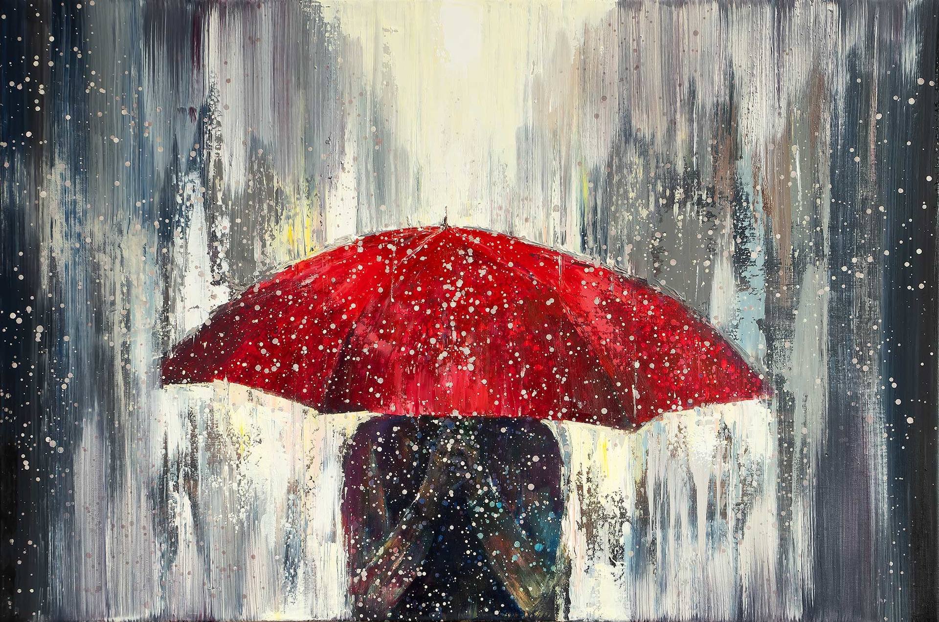 Red rain umbrellas store