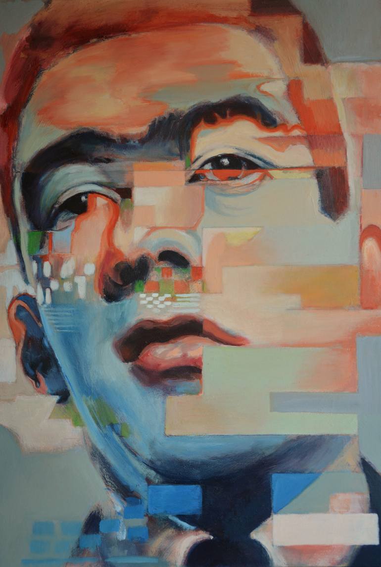 Mug Shot, Reg: Painting by David Thomas | Saatchi Art