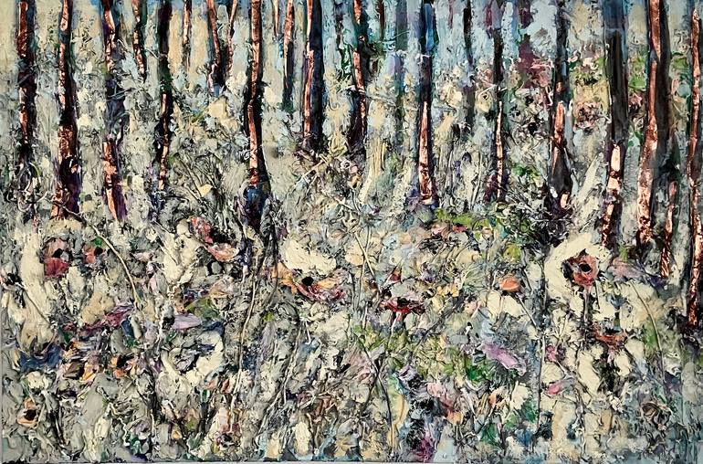 Stopping by the redwoods Painting by Martin Robert Reed | Saatchi Art