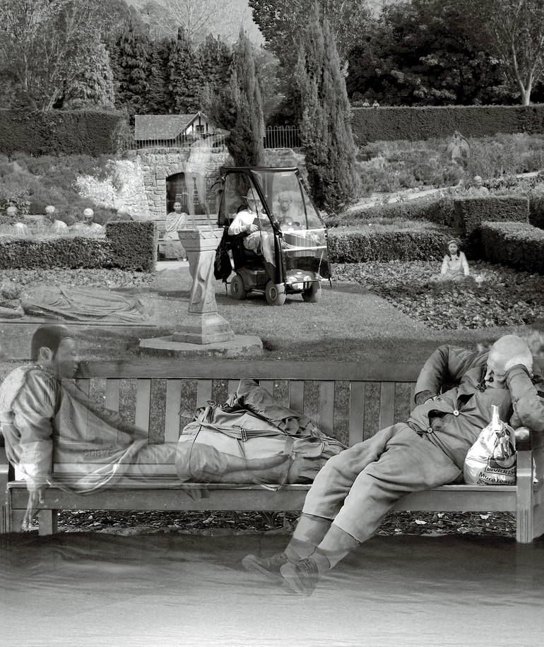 other park Mixed Media by roman ostir | Saatchi Art