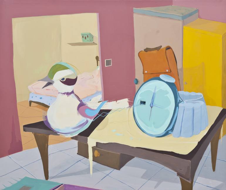 Trojan bird Painting by Erik Juranek | Saatchi Art