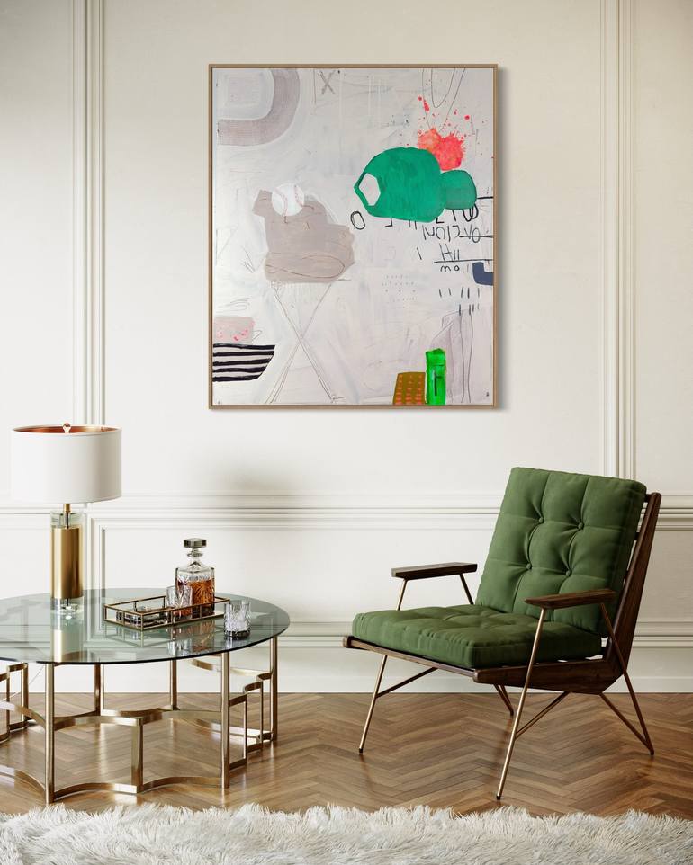Curveball Painting by Sarah Finucane | Saatchi Art