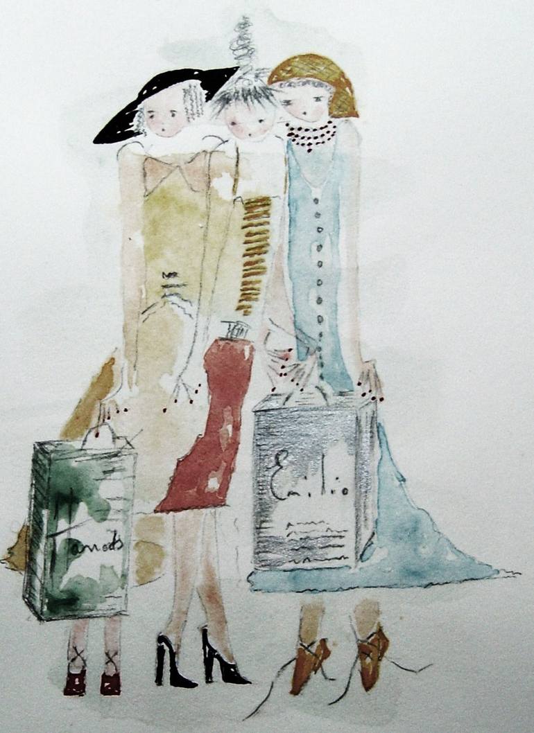 Charlie's Angels Painting by Sara Sabin | Saatchi Art