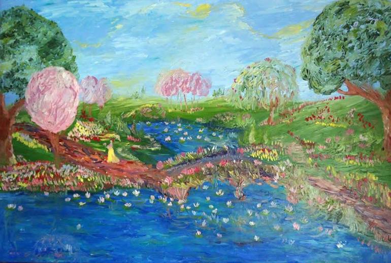 Springtime Fancy Pierre Moreau Painting by Pierre Moreau | Saatchi Art