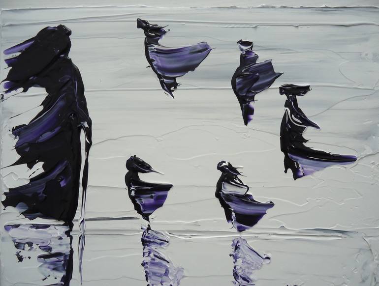 Training of the Purple Spirit 1 Painting by Kim Noble | Saatchi Art